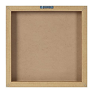 Kate and Laurel Sylvie Safari Animal Collection Framed Canvas Wall Art by Amy Peterson Art Studio, Set of 6, 13x13 Natural, Decorative Animal Art for Wall