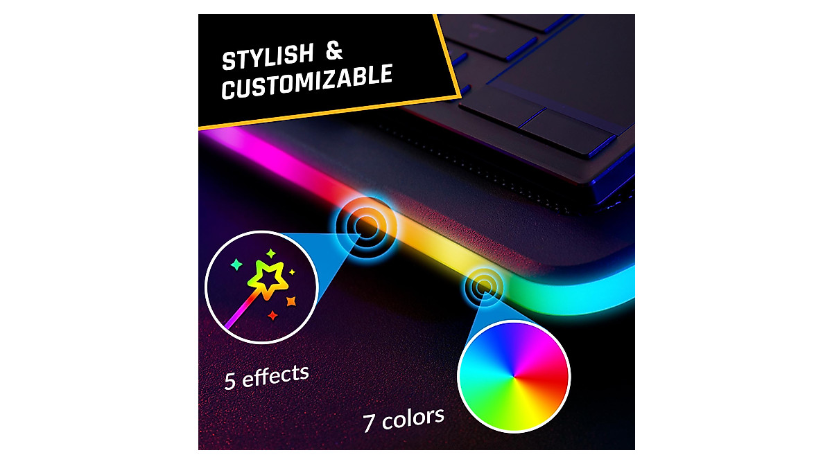 KLIM Ultimate RGB Laptop Cooling Pad - Silent & Stylish