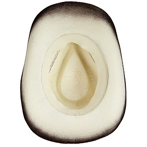 Queue Essentials Straw Cowboy Hat for Men Cowgirl Hat for Women Western Wide Brim Hat Hats - D