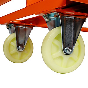 Heavy Duty Drywall Sheet Cart & Panel Dolly 1600lbs Load Capacity, Casters with Brake, Steel Construction, Powder-Coated Finish Resisting Rust and Scratching, Secure & Stable Design, Smooth Mobility