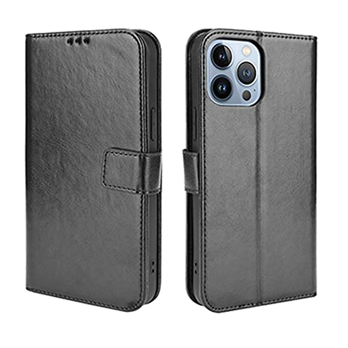 Fansipro Wallet Folio Case for LG V60 THINQ 5G, Premium PU Leather Slim Fit Cover for V60 THINQ 5G, 3 Card Slots, Feel Good, Black