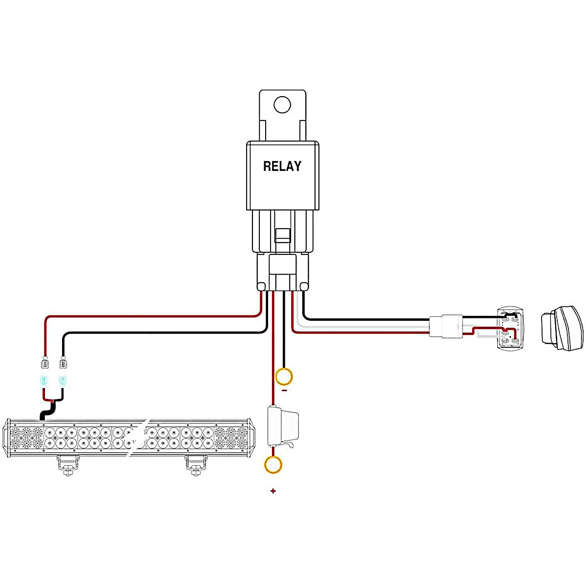 Nilight 12Inch 300W Triple Row Flood Spot Combo 30000LM Driving Boat Led Off Road Lights 16AWG Wiring Harness Kit-One Lead for Truck,2 Years Warranty