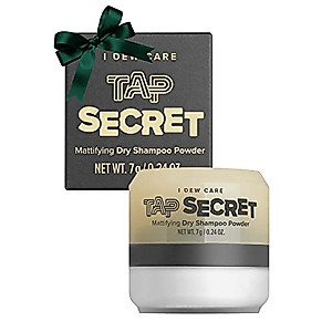 I Dew Care Dry Shampoo - Tap Secret | Gifts, Non-aerosol, Benzene-free, Mattifying Root Boosting Powder, Fuller Looking Hair, No White Cast, Formulated without Gluten, 0.27 Oz