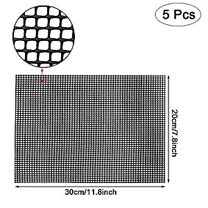 GOETOR Flower Pot Hole Mesh Pads 5 PCS Rigid Plastic Mesh Screen 20x30cm Bonsai Bottom Grid Mat Polyethylene Garden's Drainage Mesh Hole Screens