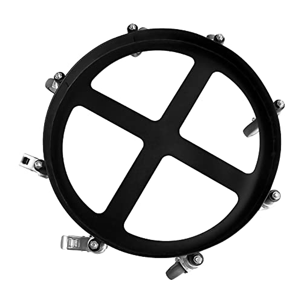 Hasopy Heavy Duty Drum Dolly 8 Swivel Caster Wheel 55 Gallon Steel Frame, Grease Drum Dolly with 2000 Lbs Capacity, Anti-Tipping for Workshops and Warehouses (8 Swivel Caster Wheel)