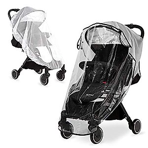 Hrzeem Universal Stroller Rain Cover and Mosquito Net (2 Pieces), Travel Weather Shield for Windproof, Waterproof, Protect from Sun Dust Snow