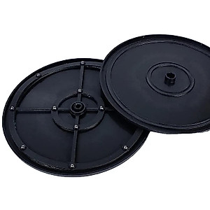 Mateda Lazy Susan Turntable Organizer Non Skid Heavy Duty Rotating Swivel Steel Ball Bearings for TV, Monitors, Laptops, Artwork, Plants (12 Inch)