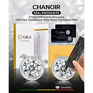 Moissanite Earrings for Men & Women, 0.3/0.5/1ct, VVS1 18k Rose Gold, Lab-Cut, Dazzling Sparkle, Round Bezel GRA Certified Diamond Studs, Hypoallergenic Flat Back Stud Earrings