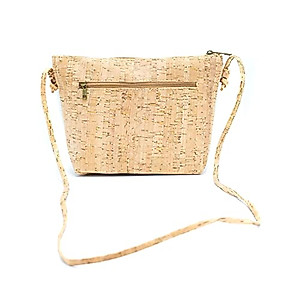Tile Pattern Handmade Portuguese Cork Crossbody Purse for Women