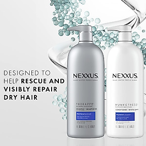 Nexxus Moisturizing Shampoo for Dry Hair Therappe Ultimate Moisture Silicone-Free, Moisturizing ProteinFusion with Elastin Protein and Green Caviar 33.8 oz