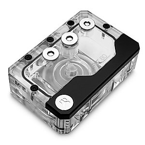EK EKWB Quantum Kinetic FLT 80 Pump/Reservoir Combo, 4.72" x 3.15" x 2.2" DDC PWM, D-RGB, Plexi for Desktop