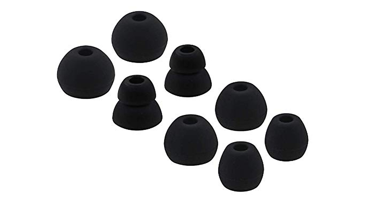 JNSA 8pcs Black Silicone Ear Tips for Powerbeats Pro | Boost Comfort