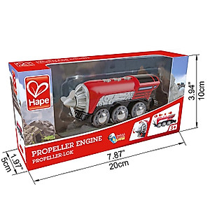 Hape Kids Wooden Railway Propeller Steam Engine