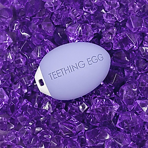 The Official Teething Egg Baby Teether Lavender - Teething Toys for Babies 0-6 Months and 6-12 Months Infant Sensory Toys - Top Baby Shower and Registry Gift