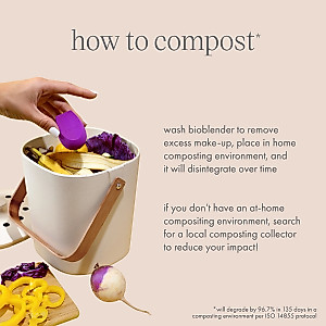 EcoTools Facial Cleansing Bioblender, Eco Friendly Compostable Face Sponge, for Facial Cleansers & Scrubs, Deep Cleansing & Exfoliating, Safe for Sensitive Skin, Cruelty Free & Vegan, 2 Count