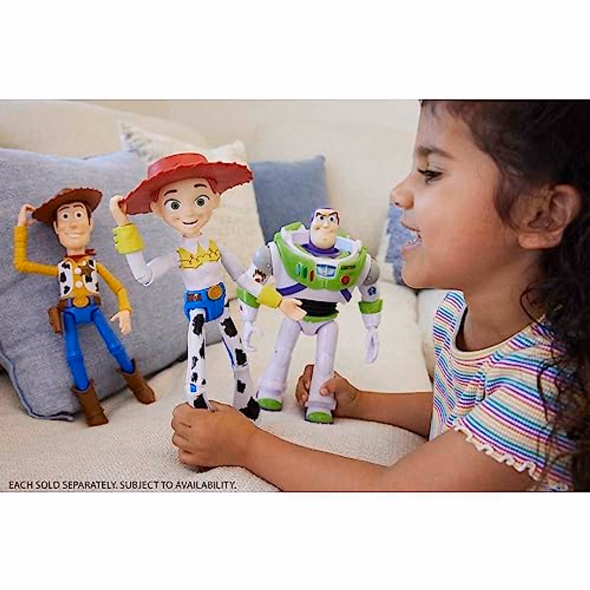 Mattel Disney and Pixar Toy Story Large Action Figure, Posable Jessie Collectible in Signature Cowgirl Look with Removable Hat, 12-inch Scale