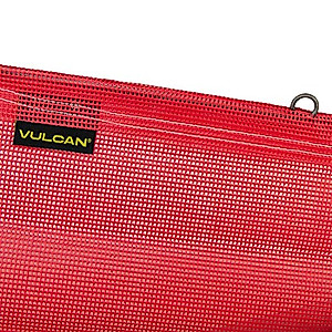 VULCAN Safety Flag with Wire Loop - Bright Red - Vinyl Coated Polyester Construction - 18 Inch x 18 Inch - 4 Pack