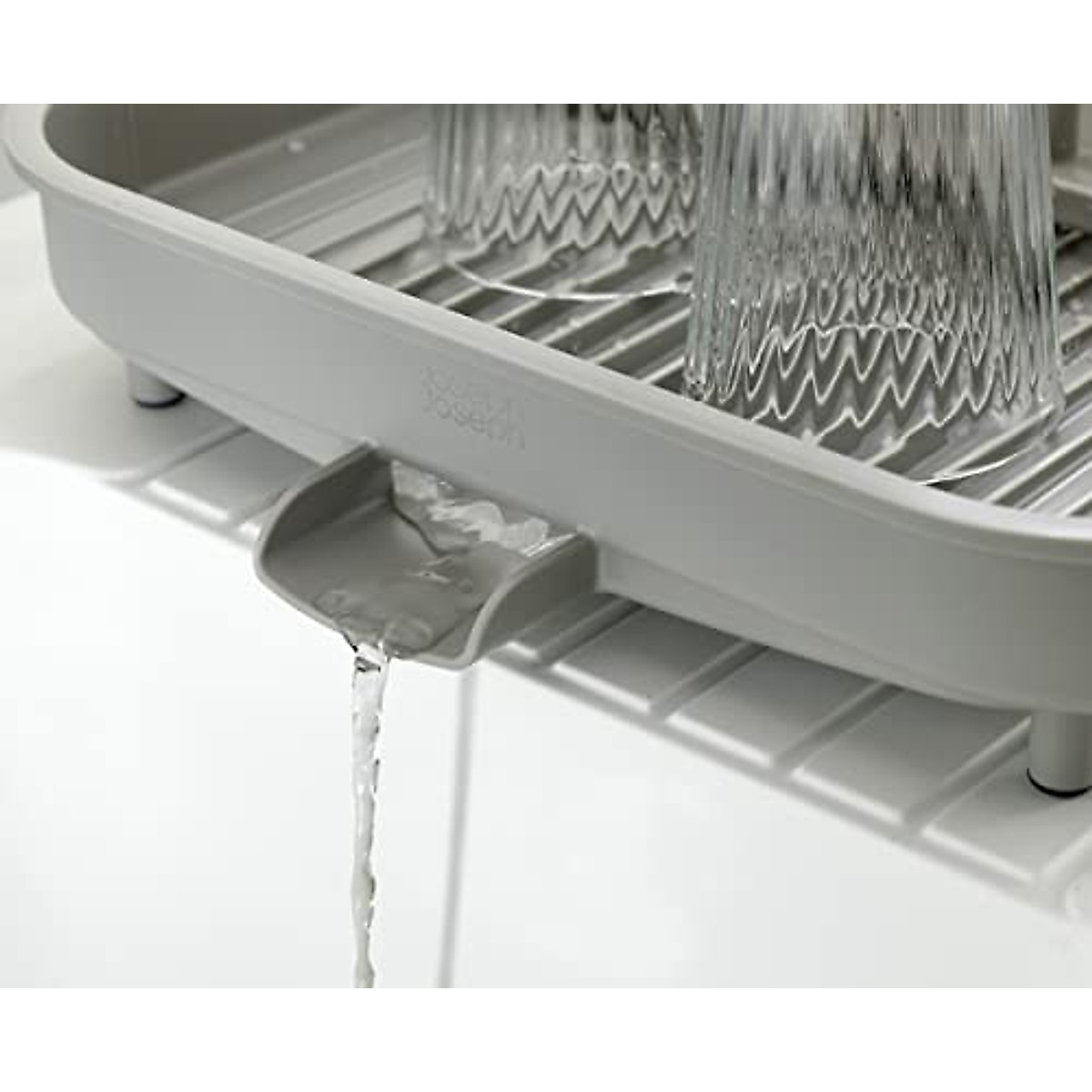 Joseph Joseph Duo Expandable Dish Drying Rack, Gray, 2-Tier