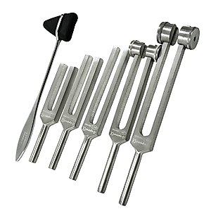 Tuning Fork Set of 5 Taylor Hammer Diagnostic Instruments CYNAMED