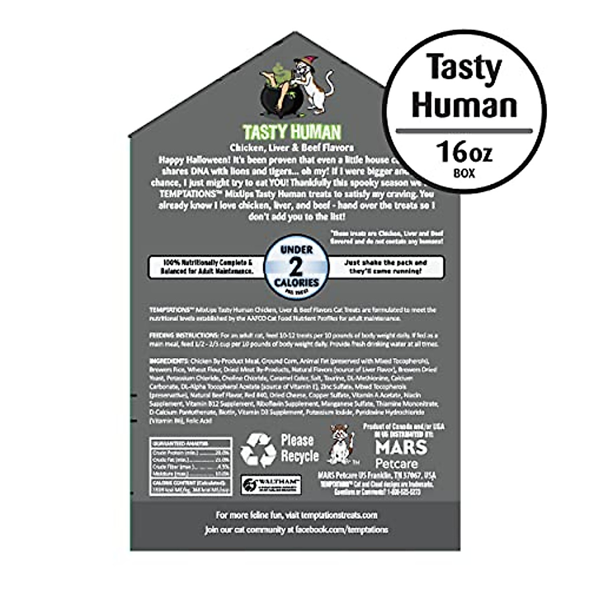 Temptations MIXUPS Tasty Human, Chicken, Liver & Beef Flavors, 16 oz. Pouch
