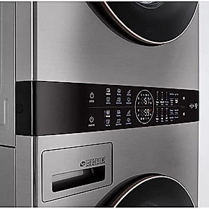 Single Unit Front Load LG WashTower™ with Center Control™ 4.5 cu. ft. Washer and 7.4 cu. ft. Gas Dryer