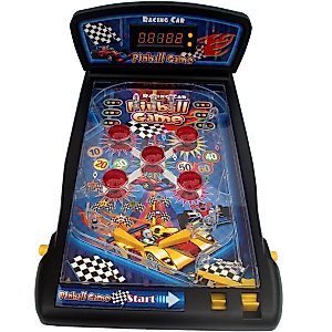 Trisquirrel Pinball Machine, Electronic Tabletop Pinball Game, 16.5 Inch Table Pinball with Lights & Sounds, LED Digital Scoreboard- Suitable for Age 8+ to Adults