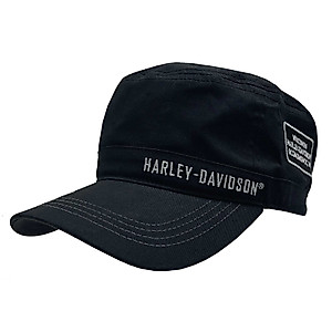 Harley-Davidson Women's Wild & Free Painter's Cap w/Embroidered Script Black
