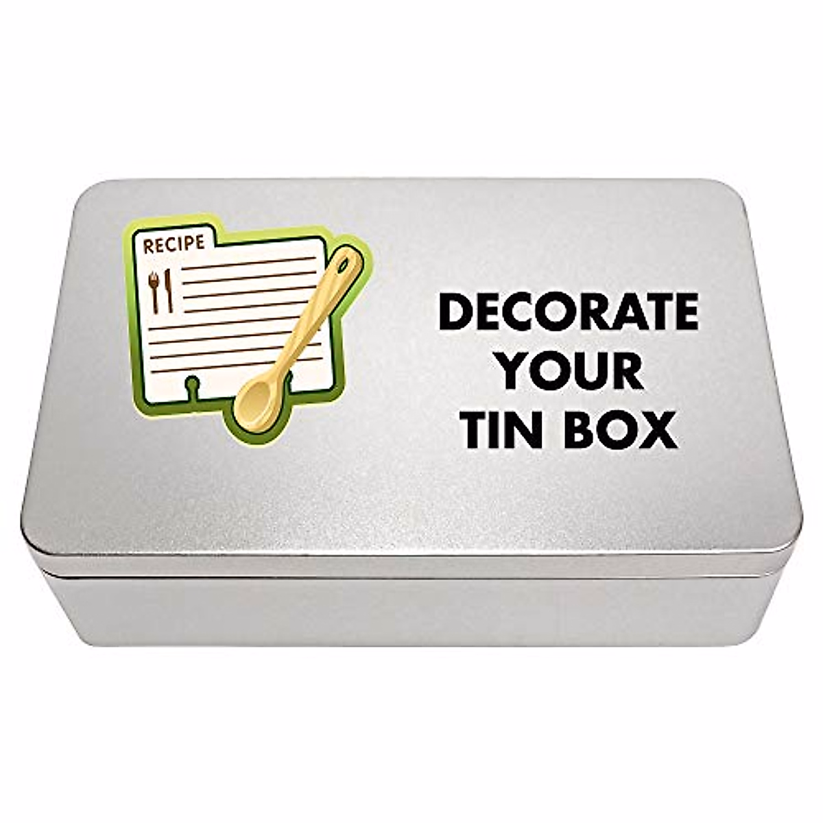 XL (8.5 x 5.3 x 1.9 In) Silver Metal Rectangular Empty Tin Box Containers for Gift Jewelry Craft Storage Organization with 1 Piece 3.75 by 2.45 by 0.8 Inch Hinged Small Tin Box (1 Large 1 Small)