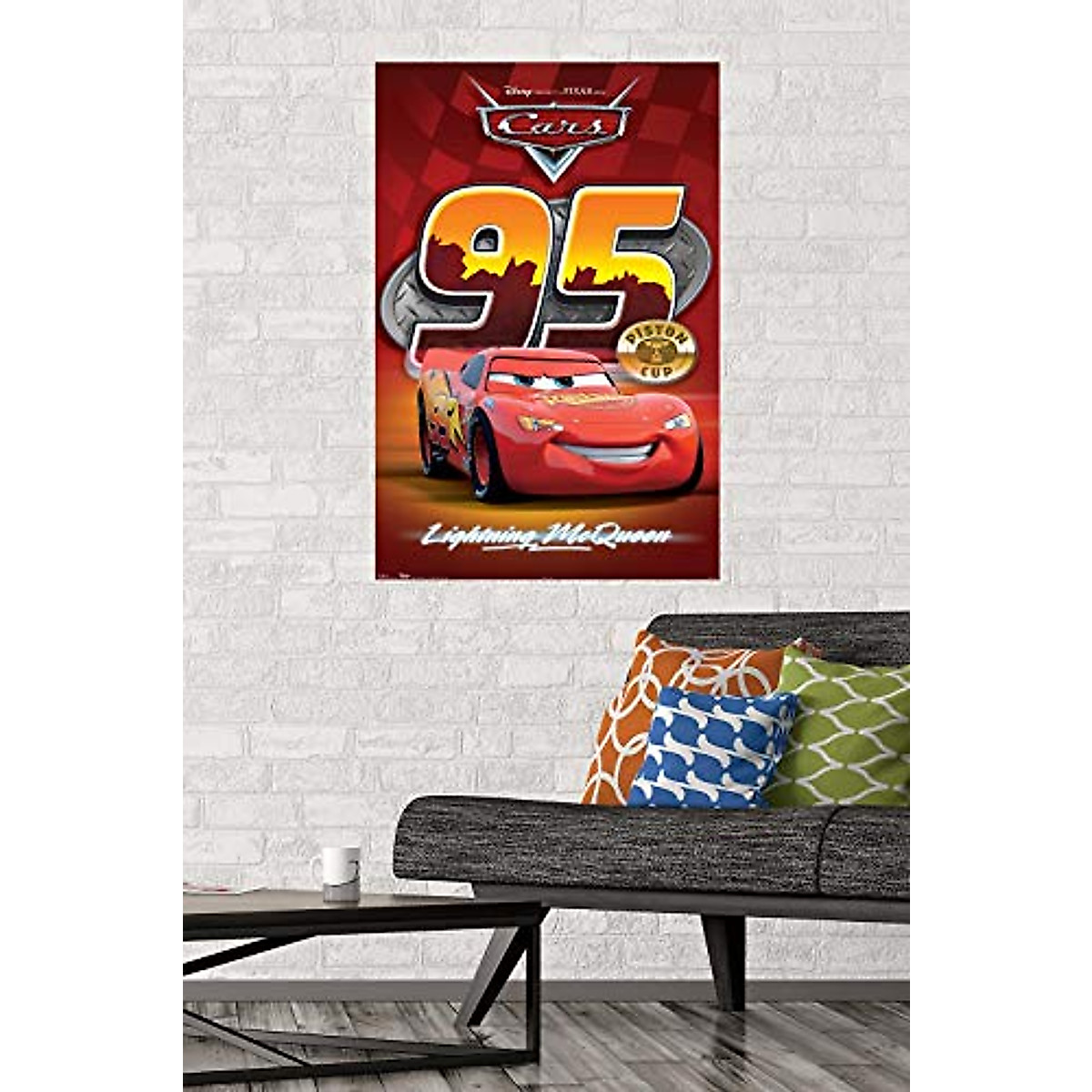Trends International Disney Pixar Cars - Lightning Wall Poster, 22.375" x 34", Premium Unframed Version