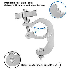 2 Inch Truss Clamp Stage Light Trigger Clamp, Eyeshot Heavy Duty 440lb Premium Stage Lighting Clamp, Perfect Fit OD 48-52mm of Pipe, Quick Release Truss Clamp for Moving Head Par Led Lighting Fixture