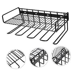 KITANDOVE Tool Storage Box Tools Organizer Corner Tool Storage Rack Organizer for Tool Multifunctional Tool Storage Rack Tool Organizer Peg Board Power Tool Storage Rack Black Iron