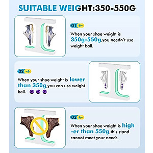 Upgraded Levitating Shoe Display Stand, LED Floating Shoe Display, Smart Phone Remote Control for Shoe Weight <550g Magnetic Levitating Sneaker Stand for Shoes Collectors Advertising Exhibition Shoe