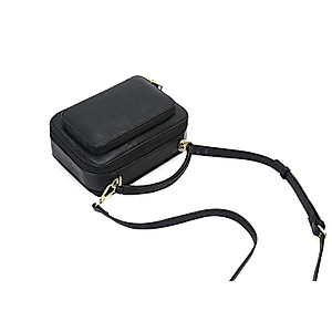 Crossbody Bags for Women, Trendy Design Satchels Shoulder Bag Handbags Tote Bag Double Zip Top-Handle Bags Camera Bag Purse (black)