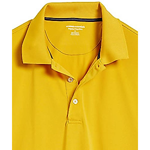 Amazon Essentials Men's Regular-Fit Quick-Dry Golf Polo Shirt (Available in Big & Tall), Golden Yellow, XX-Large