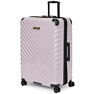 Karl Lagerfeld Paris Women's Suitcase Spinner Wheels Hardside, Lilac, One Size