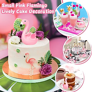 Pink Flamingo Rubber Duckies, 12PCS Bulk Flamingo Bath Toys for Kids Small Flamingo Rubber Duck Cake Decorations, Classroom Prizes