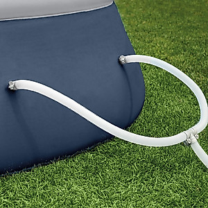 Intex Easy Set 8 Foot x 30 Inch Round Inflatable Top Ring Outdoor Backyard Above Ground Swimming Pool for Kids and Adults with 330 GPH Filter Pump