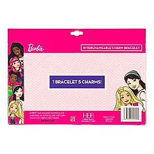 LUV HER Barbie Girls Add A Charm Box Set with 1 charm bracelet & 5 interchangeable charms - Ages 3+
