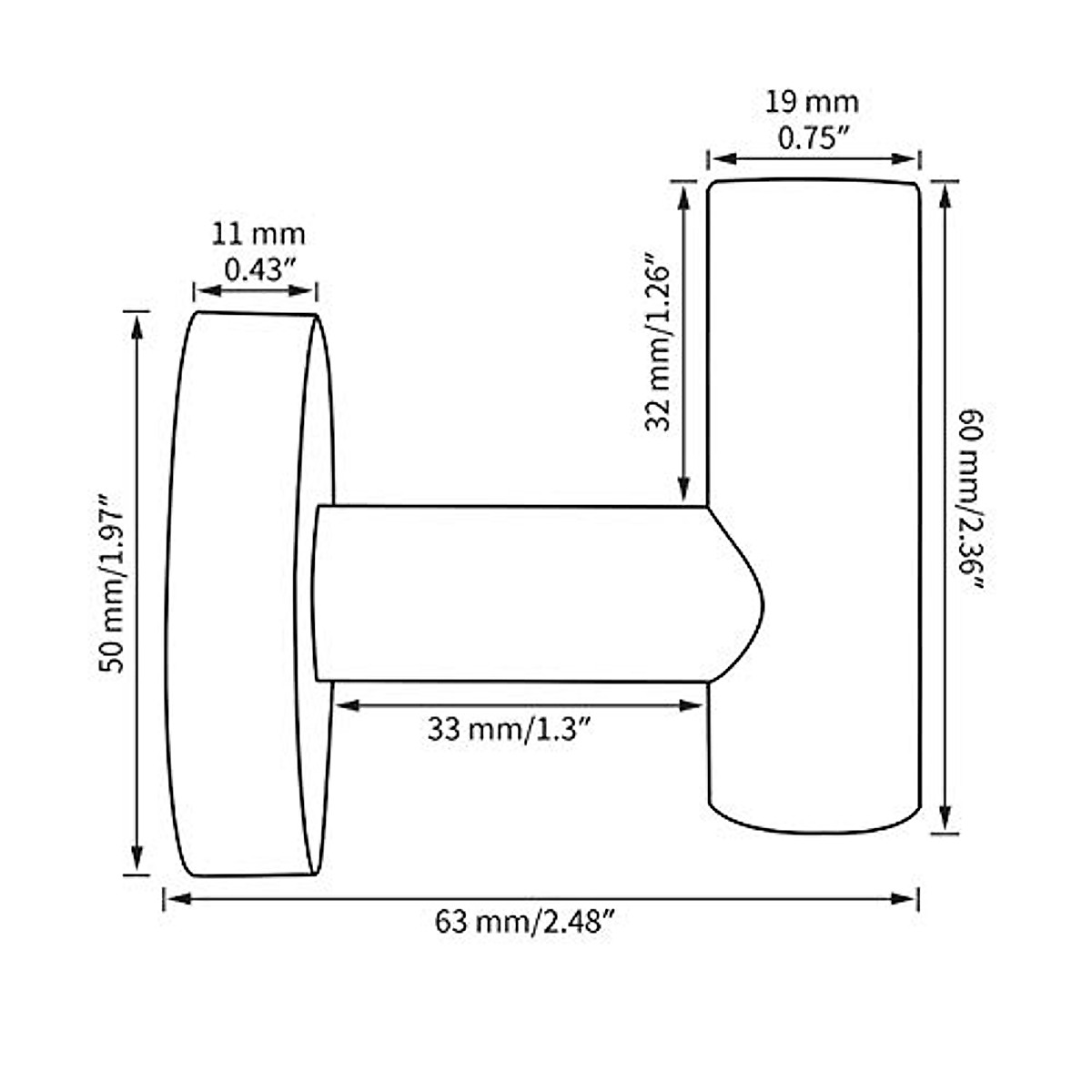 Miyili Brushed Gold Towel Hook SUS 304 Stainless Steel Coat/Robe Clothes Hook for Bath Kitchen Garage Wall Mounted 2 Pack, B01G2