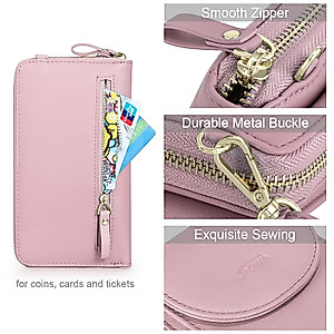 S-ZONE Small Crossbody Bags for Women Cell Phone Purse RFID Blocking Wallet Purses with Credit Card Slots