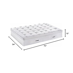 Full Size Mattress - 12 Inch Cool Memory Foam & Spring Hybrid Mattress with Breathable Cover - Motion Isolation - Comfort Plush Euro Pillow Top - Green Foam Certified - Oliver & Smith