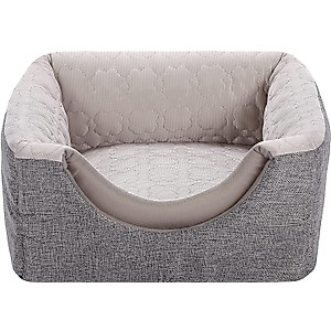 DREAMSOULE Cat Cosy Cube Bed, 3-in-1 Foldable Cat Dog Soft Sofa Cave Bed,Cool and Warm Tent Cave Microfiber Bed House with Removable Washable Cushion Pillow for Indoor Cats Small Dogs Puppy Pets