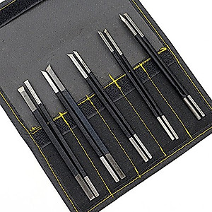 Toolso Stone Carving Tool 10pcs High-Carbon Steel Carving Chisels/Knives Kits