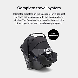 Bugaboo Lynx - The Lightest Full-Size Baby Stroller - All-Terrain with an Effortless Push and One-Handed Steering - Compatible with Bugaboo Turtle One by Nuna Car Seat - Alu/Black