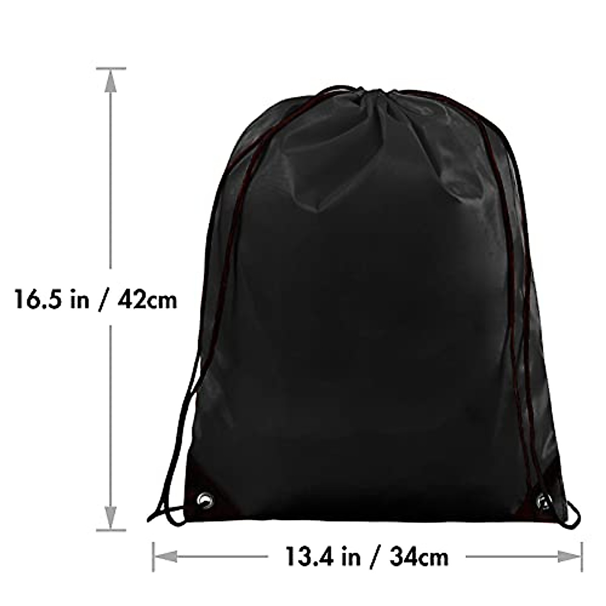 IKAYAS 30 Pack Black Drawstring Bags Mesh Drawstring Backpack Bulk Cinch Bag for Women Men, Draw String Back Sack String Bag Gym Backpack Kids Beach Bag for Sports Supplies Party Favors