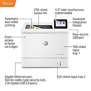HP Color LaserJet Enterprise M555dn Duplex Printer (7ZU78A)