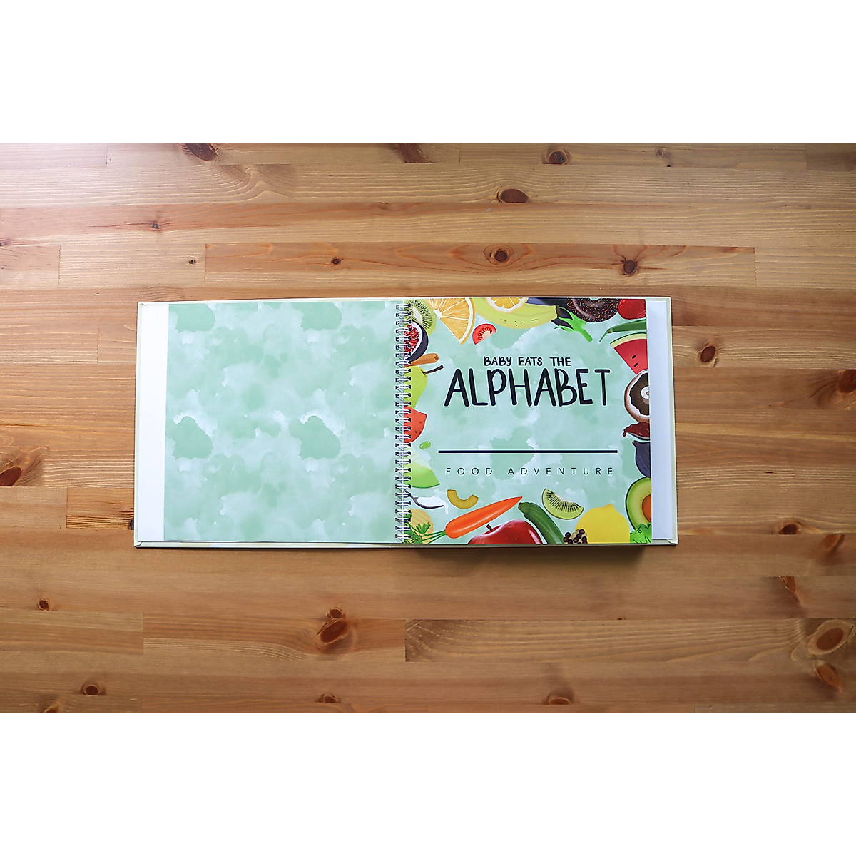 Baby Eats The Alphabet Scrapbook | First Foods Memory Book | Baby-Led Weaning Journal | Gender Neutral Baby Keepsake Album | Baby-Led Weaning Feeding Photo Book