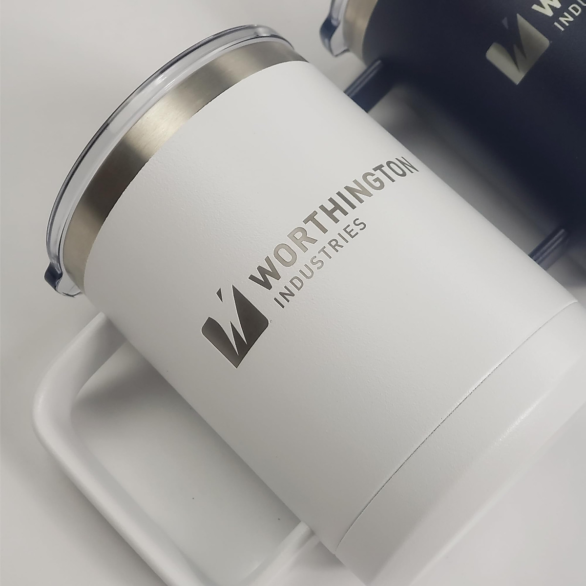 Personalized Black 15 oz Coffee Mug w/Slide Top Lid | Add Your Custom Text w/Names, Phrase, Design or Company Logo | Insulated Travel Coffee Cup | Compare To Yeti Rambler | ONLYGIFTS.COM