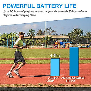 Wireless Earbuds Bluetooth 5.0 Headphones Touch Control in-Ear Wireless Earphones with Charging Case Microphone Noise Cancelling Deep Bass Waterproof Headset for Android iOS iPhone Samsung Black