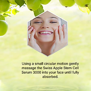 Swiss Botany Swiss Apple Stem Cell Serum for Face – Apple Stem Cell 3000 | Plant Stem Cell to Reduce All signs of Aging, Wrinkles, Discoloration, Restore Elasticity and Youthful Appearance, 1Fl Oz
